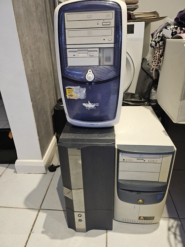 3 Old PC Computers Desktop Phillips Isis, Compaq Spares (Hard Drives ...