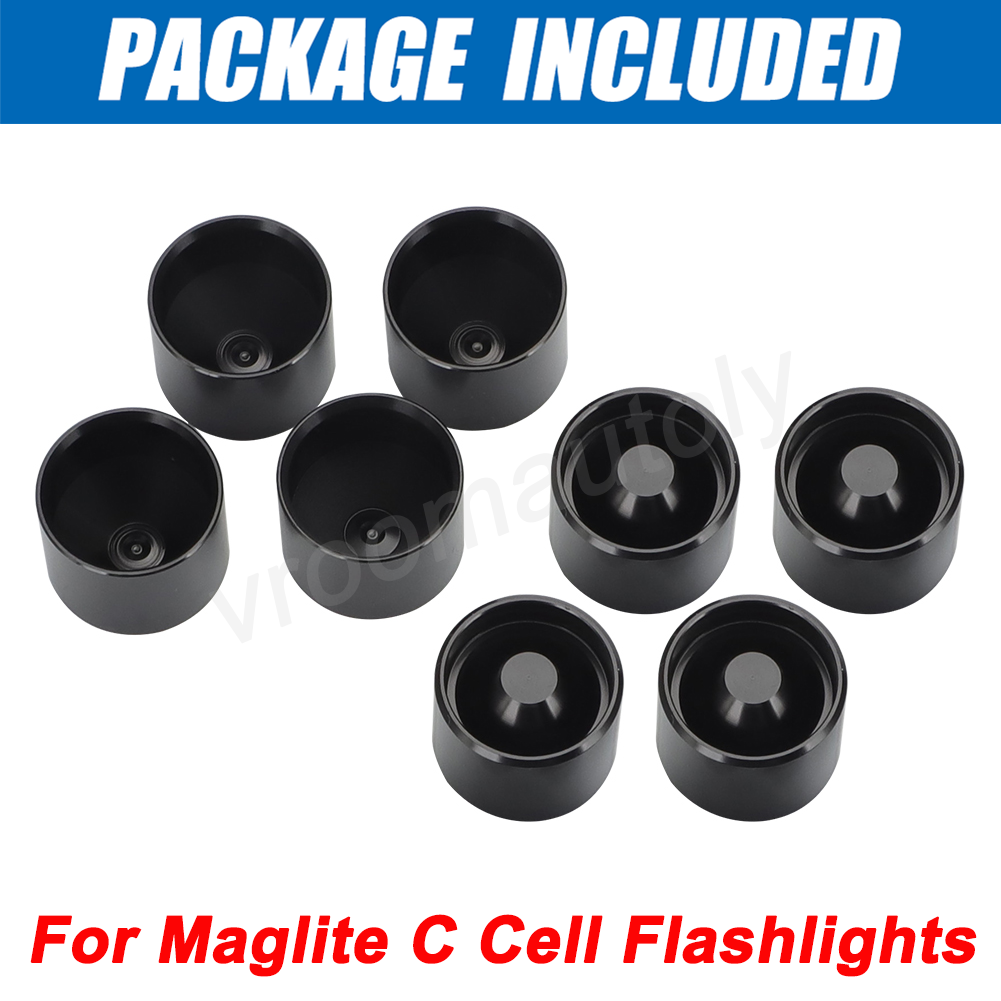 For Maglite C/D Cell Dry Storage Hidden Cups - Anodized Aluminum Non ...