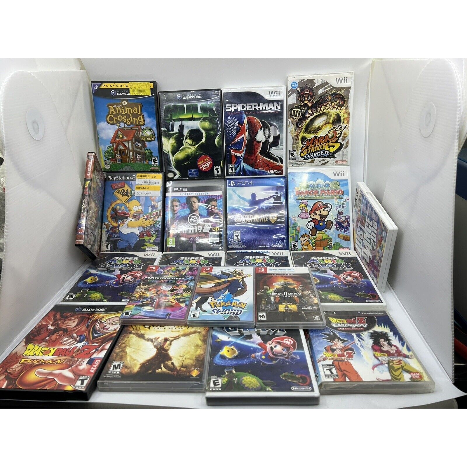 Lot Of 21 Video Game Case ONLY NO DISCS GameCube Wii Playstation ...
