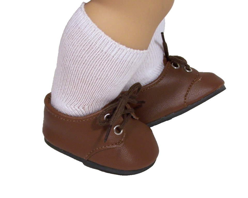 Basic Brown Boy Doll Shoes 68mm For 15" Bitty Baby Boy (Debs) | eBay