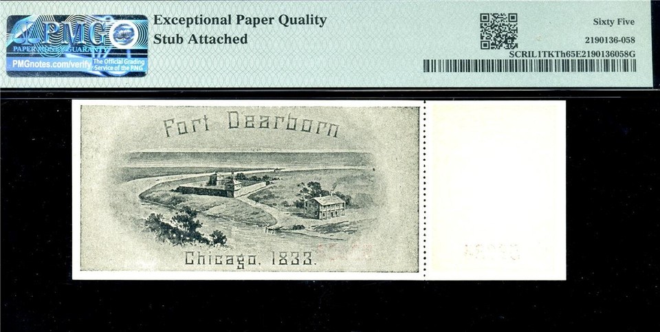 HGR FRIDAY 1893 Expo Ticket - World Fair ((Chicago Day)) PMG GEM UNC ...