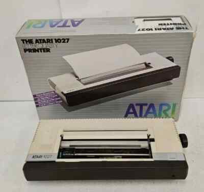 Atari 1027, Letter Quality printer used in Original Retail Box No Plug ...