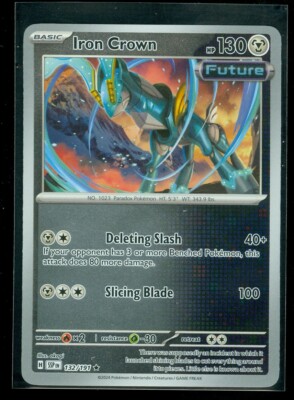 Pokemon IRON CROWN 132/191 - Surging Sparks - RARE Rev Holo - - MINT | eBay