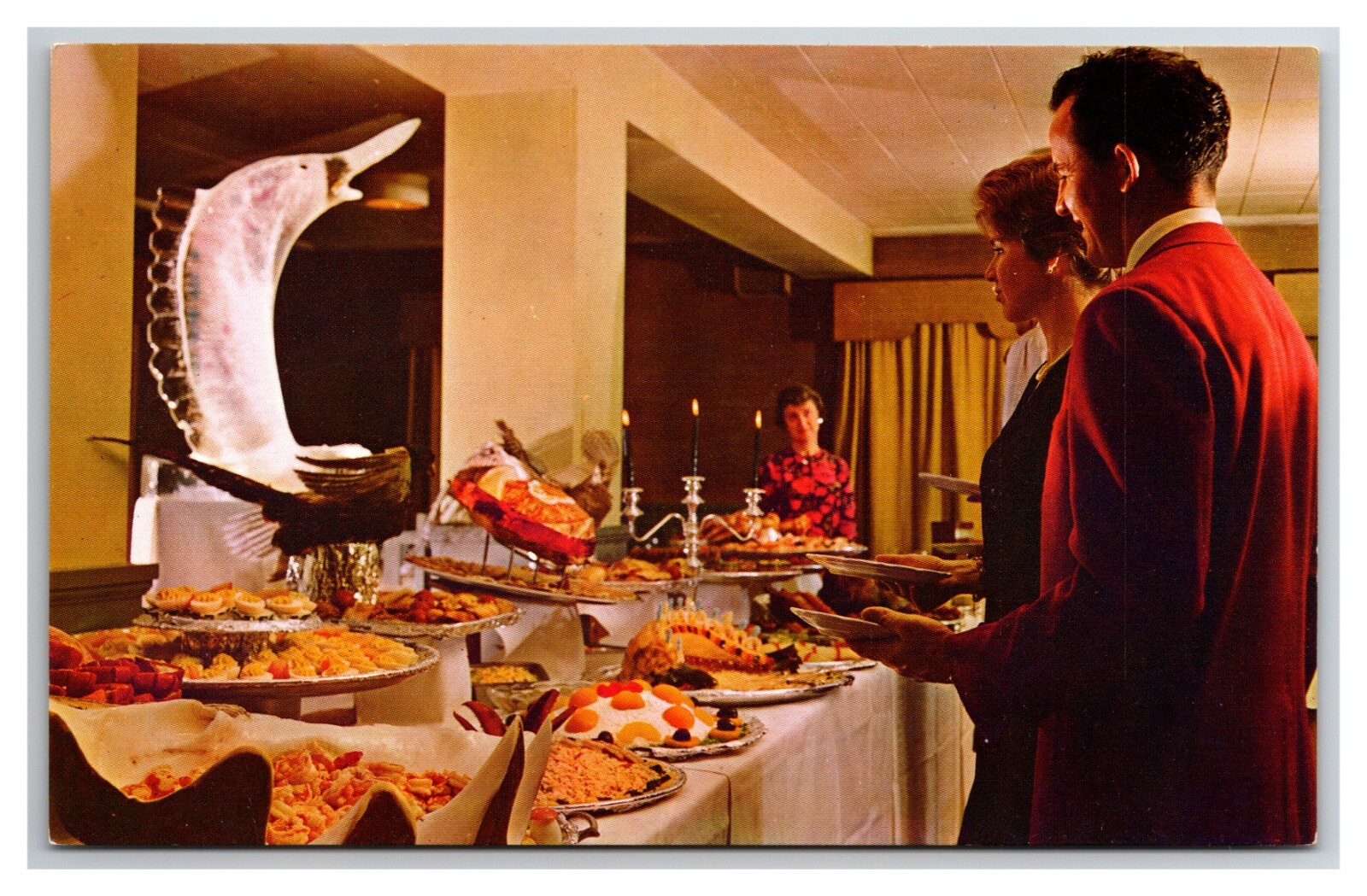 Postcard Smugglers' Notch Vermont - The Lodge Buffet Supper | eBay