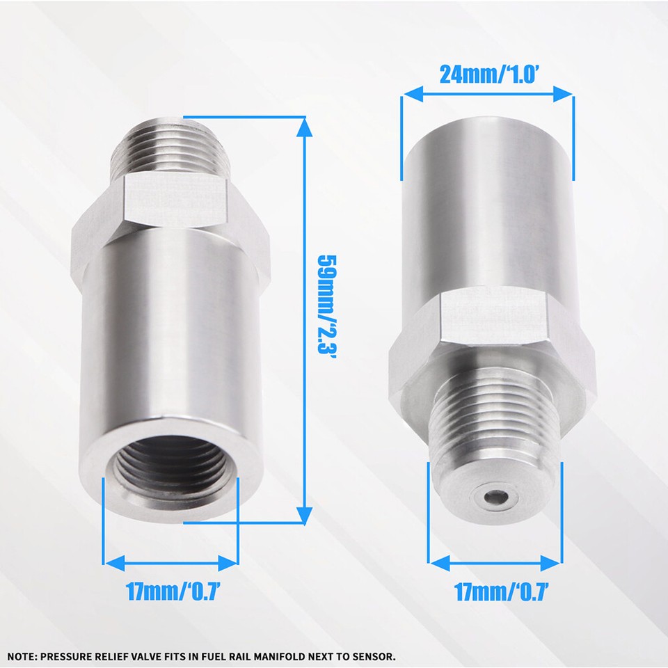 Fuel Rail Plug Pressure Relief Valve fit 2001-2004.5 Chevy GMC 6.6L ...