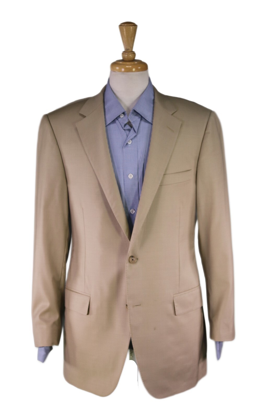 Samuelsohn Performance Solid Tan Super 130's Wool Stretch 2Btn Blazer ...