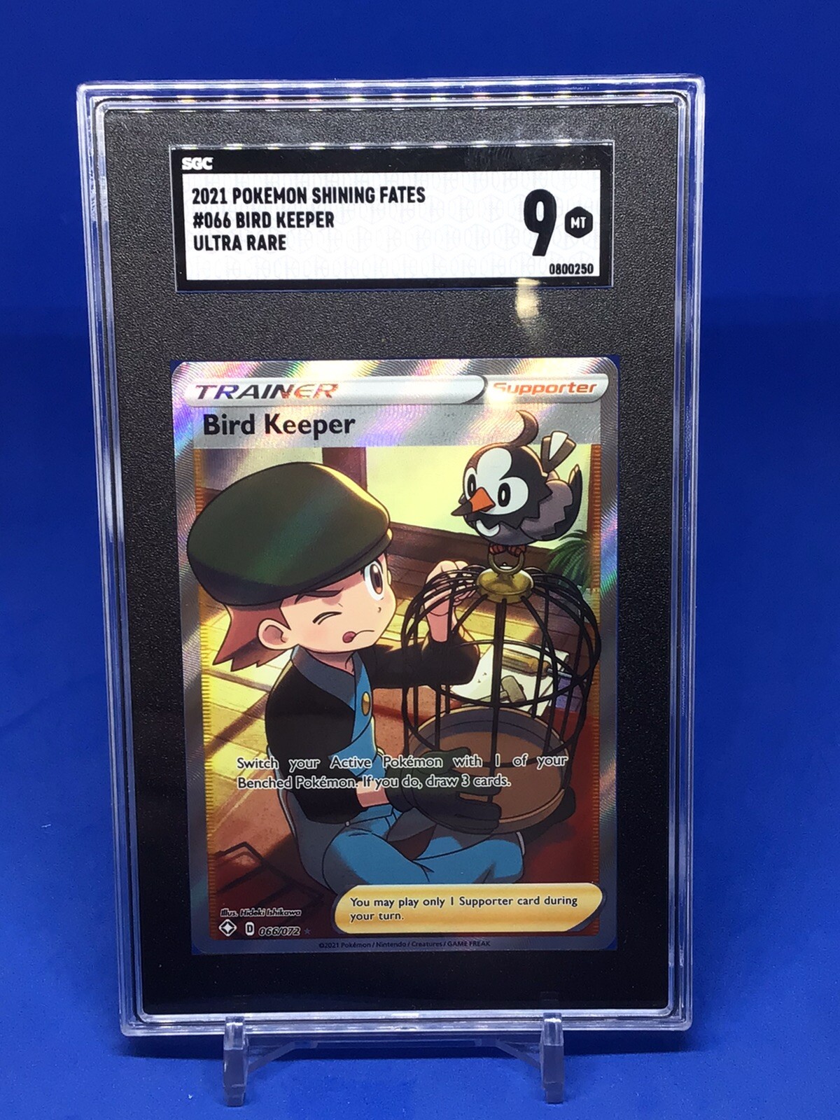 2021 Pokémon Shining Fates Bird Keeper Full Art Ultra Rare SGC 9 66/72 ...