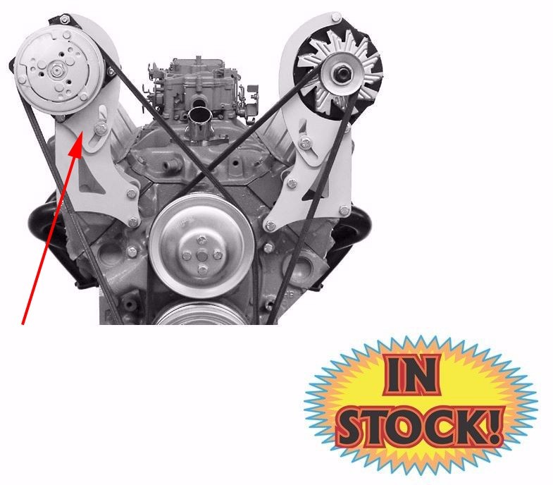 Alan Grove 129R - A/C Bracket SB Chevy SWP Vortec Extra Tall ...