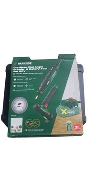 Parkside 20V Cordless 2in1 Mini Angle Grinder & Rotary Tool Set | eBay UK