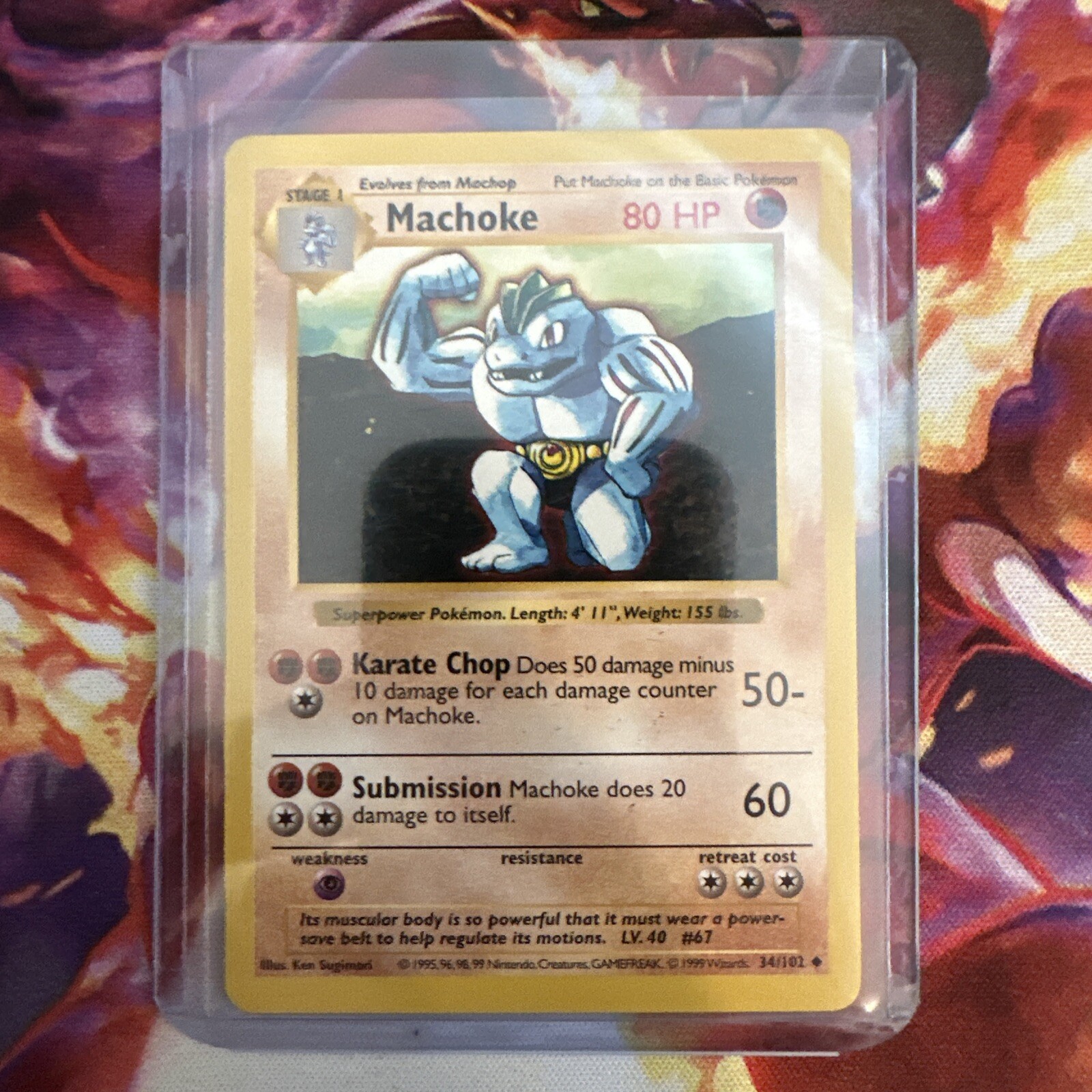 Pokémon TCG Machoke Base Set 34/102 Regular Shadowless Uncommon | eBay