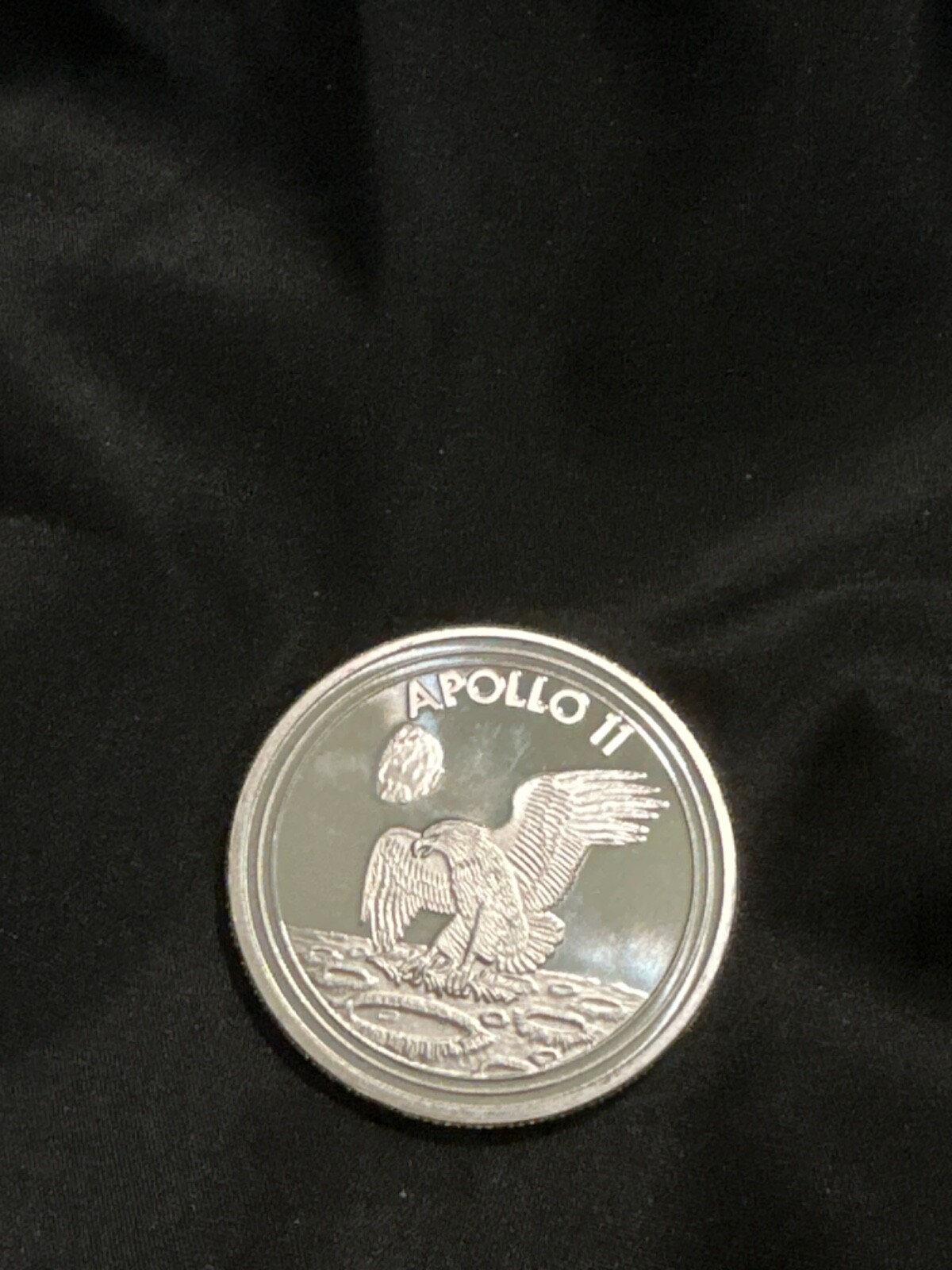 2019 APOLLO 11 NASA 50 YEAR ANNIVERSARY 1 OUNCE .999+ FINE SILVER ROUND ...