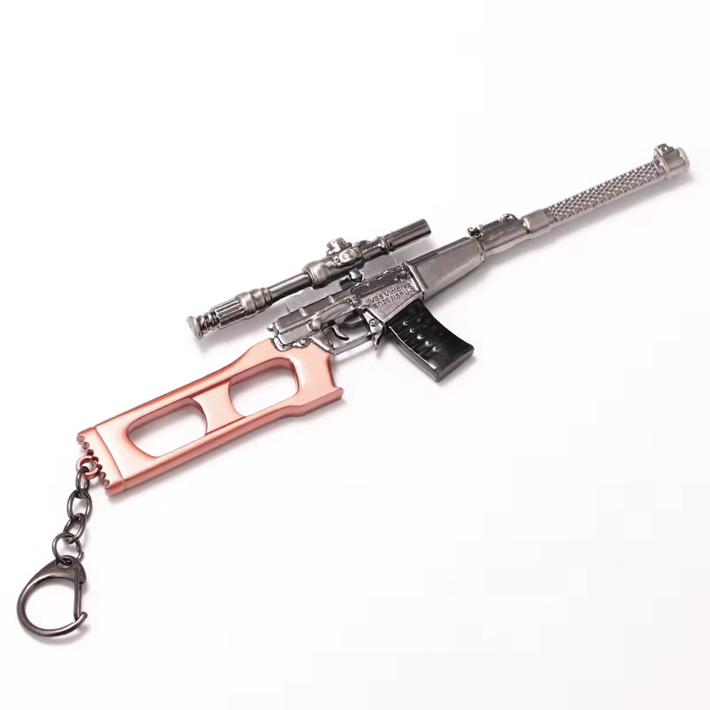 PUBG Alloy Weapon 17-20cm Gun Model Keychain Simulation M24 SCAR AWM ...