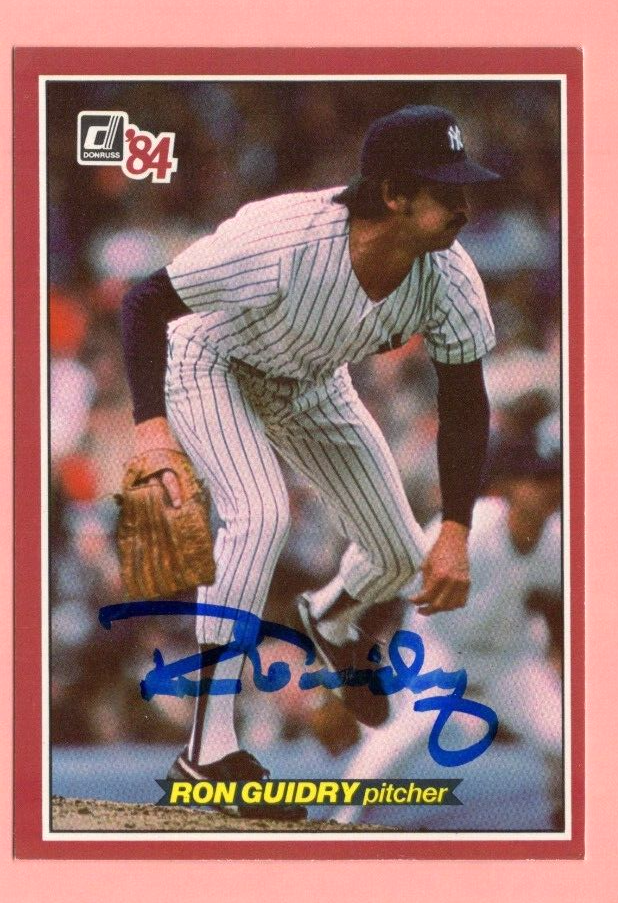Autographed 1984 Ron Guidry Yankees Donruss Action All-Stars #51 | eBay
