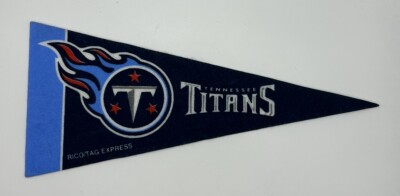 Tennessee Titans NFL Vintage Logo Mini Pennant 9x4in Felt Banner Flag ...