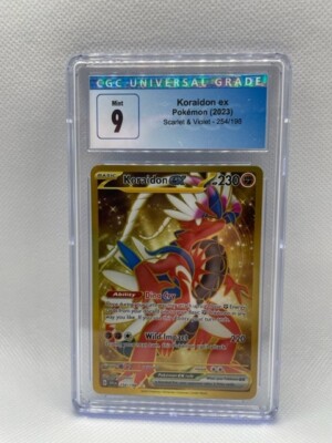 CGC 9 Gem Mint | Koraidon ex 254/198 | Gold Rare | Pokemon Scarlet ...