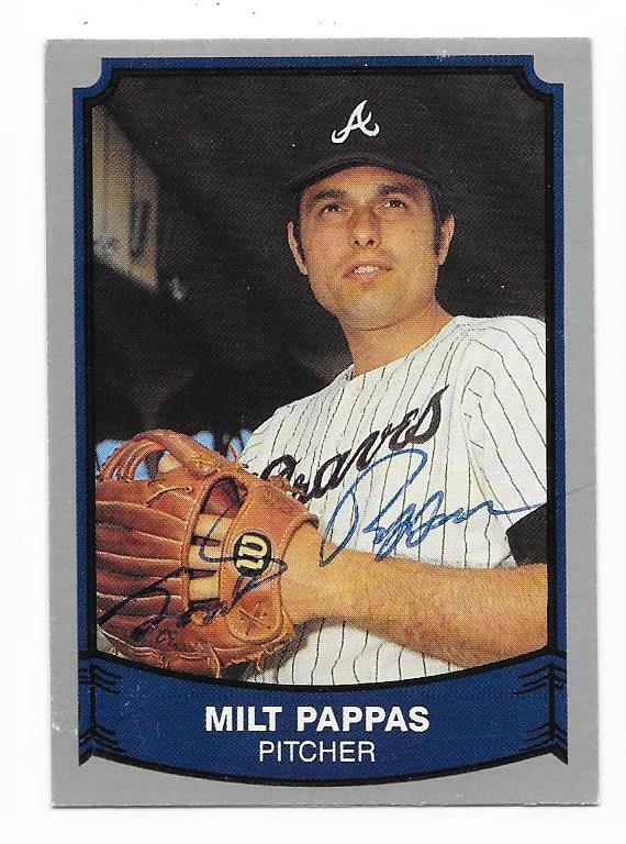 MILT PAPPAS 1989 PACIFIC AUTOGRAPHED SIGNED # 204 BRAVES DECEASED | eBay