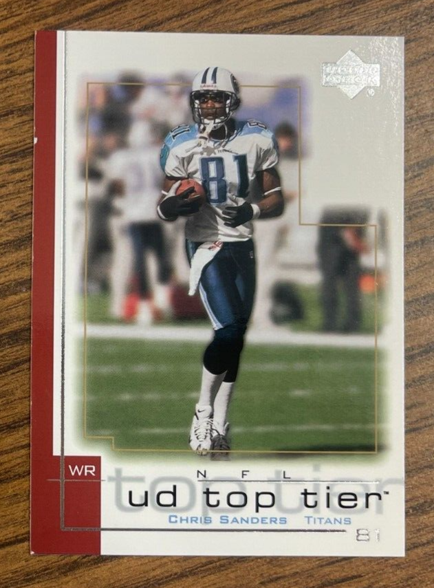 2001 Upper Deck Top Tier Card # 174 Chris Sanders - Texas Titans | eBay