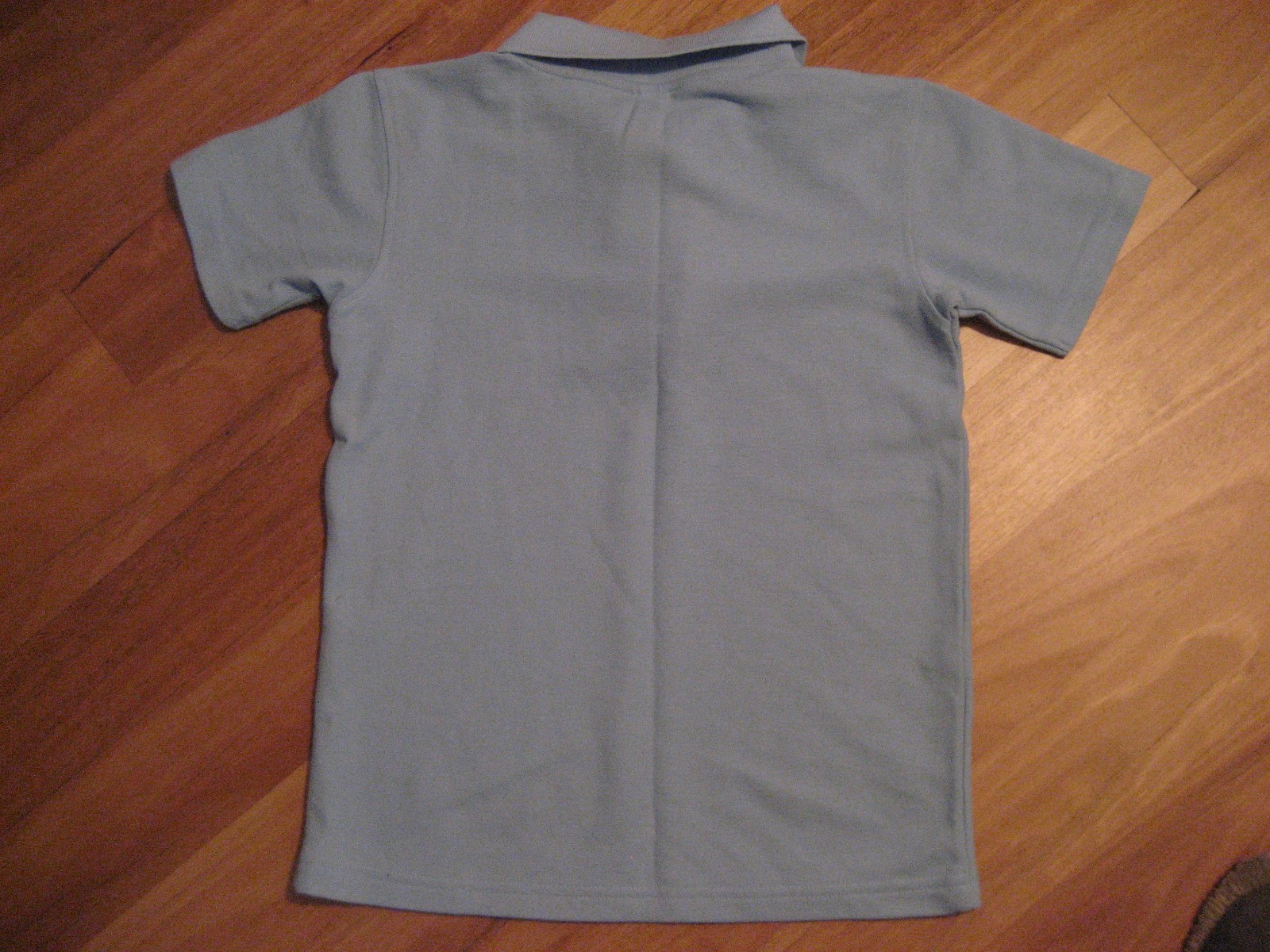 BOY'S BLUE POLYCOTTON SHORT SLEEVE COLLAR POLO TOP BY KMART - SIZE 6 ...