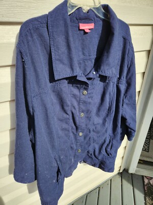 5X Women's Plus Linen/Rayon Jacket, Long Sleeve, Woman Within, Buttoned ...