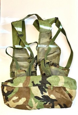M81 Woodland Camo FLC Fighting Load Carrier Tactical Vest USGI USMC ...