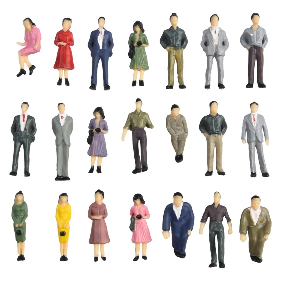 Model People Figures Set Pose Train Arts Color Decoration House ...