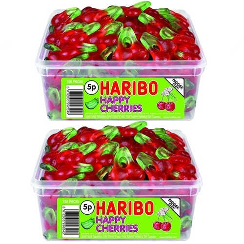 2 X FULL TUBS HARIBO SWEETS WHOLESALE DISCOUNT CANDY BOX PARTY FAVOURS ...