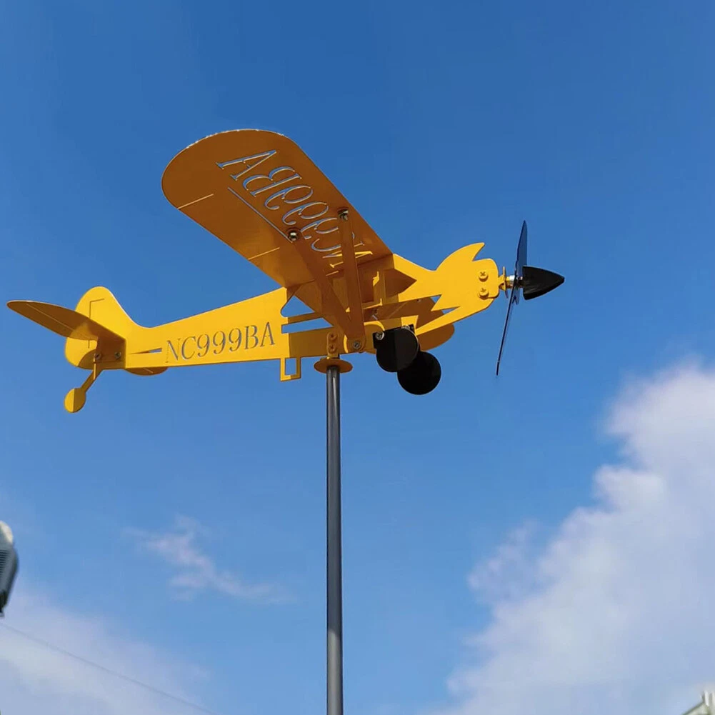 Metal Plane Garden Spinner Wind Vane | Fasci Garden