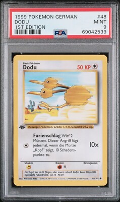 Pokemon 1st Edition Base Set German Doduo (Dodu) 48/102 PSA 9 Mint | eBay