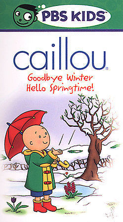 Caillou - Goodbye Winter, Hello Springtime (VHS, 2002) for sale online ...