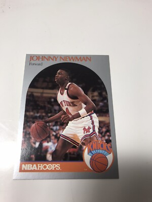 Johnny Newman - 1990-91 NBA Hoops #206 - New York Knicks Basketball ...