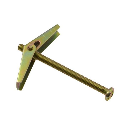Qty 50 Round Head Spring Toggle M5 x 50mm Zinc Yellow Plasterboad ...