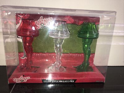 A Christmas Story Leg Lamp Movie Acrylic Mini Shot Glasses, 3 Pack Set ...