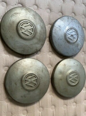 vw karmann ghia hubcaps set used | eBay