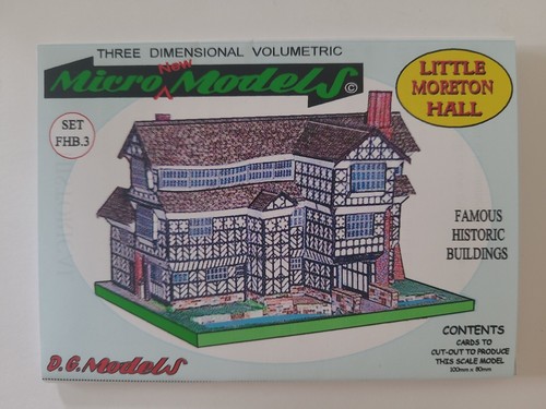 Micromodels LITTLE MORETON HALL SET FHB3 Micro New Models card model ...