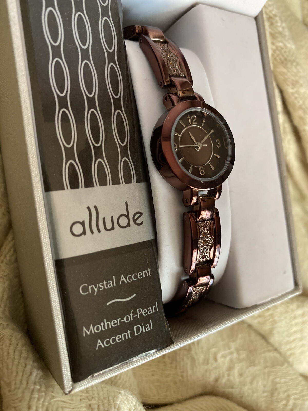 Allude Fashion Watch Copper Look Mother Of Pearl Accent Dial And ...