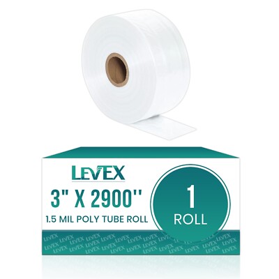 Clear Poly Tubing Multiple Sizes 1 Plastic Roll to make Impulse Heat ...