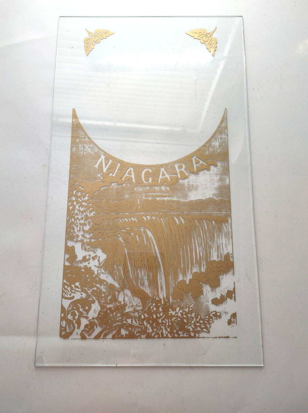 Vintage NOS Reproduction Gold Stenciled INGRAHAM Kitchen Clock Glass 8 ...