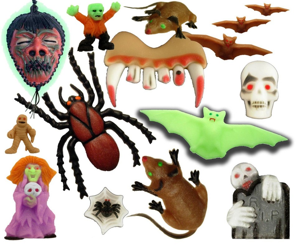 PATTI-GOOP HALLOWEEN 12-PACK MADE FOR CREEPY BUGS TOYS AND RUBBERY ...