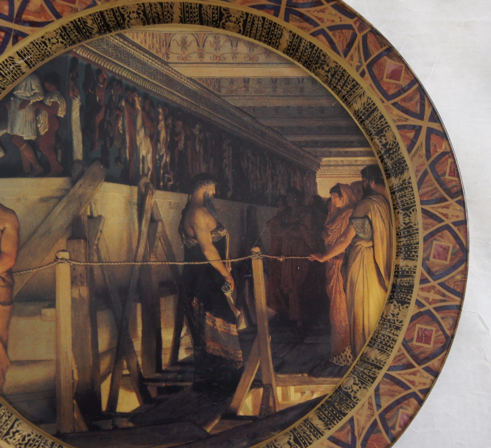 DURWIN RICE New York artist Decoupage Plate 13" One of a kind ! | eBay