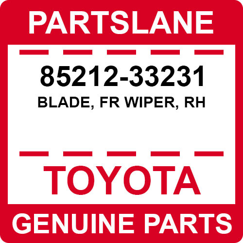 8521233231 Genuine Toyota Blade FR Wiper RH 85212-33231 for sale online ...