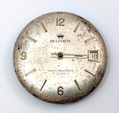 Vintage BELFORTE Shock Absorber 11K2FG Calendar 30mm Watch Movement ...