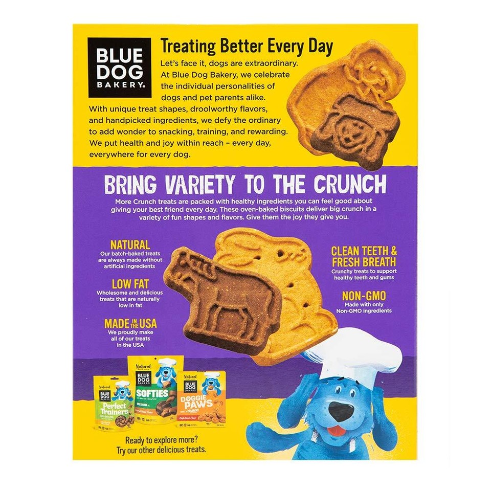 Blue Dog Bakery Natural Dog Treats, More Crunch Large, Assorted Flavors ...