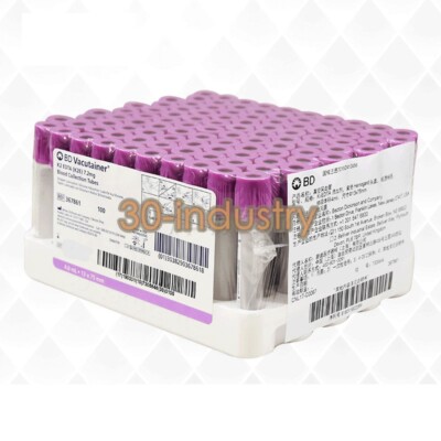 100pcs/bag BD Vacuum anticoagulant tube K2EDTA 367841 367863 367525 2 4 ...