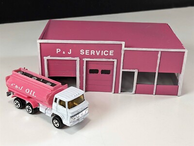 Custom Made Service Station w/ Fuel Truck HO Scale Building Built | eBay
