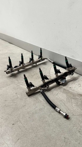 BMW E53 N62 Fuel Injection Rail Tube 8x Set of Injectors and Harness ...