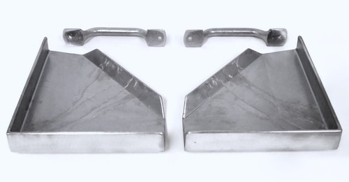 NEW 2 Boat Transom Corner Brackets PLUS 2 Boat Handles Cast Aluminum ...