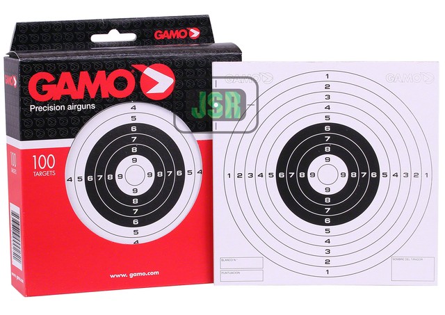 Gamo Air Gun Paper Targets 621210654 Bulls Eye 100 Pack for sale online ...