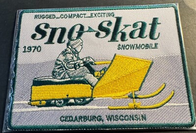 SNO SKAT SNOWMOBILE PATCH NEW ABOUT 4" X 5" (A84) | eBay