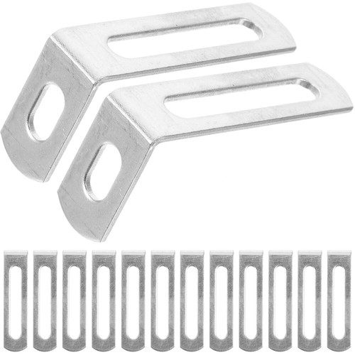 20 Pcs Slotted Hole Supports L-shaped Corner Code Brackets for Wood ...