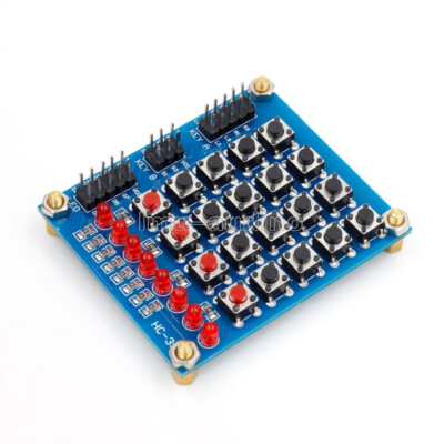 4x4 Matrix Array Keyboard 16 Key Switch Keypad 8 LED 4 Button For ...